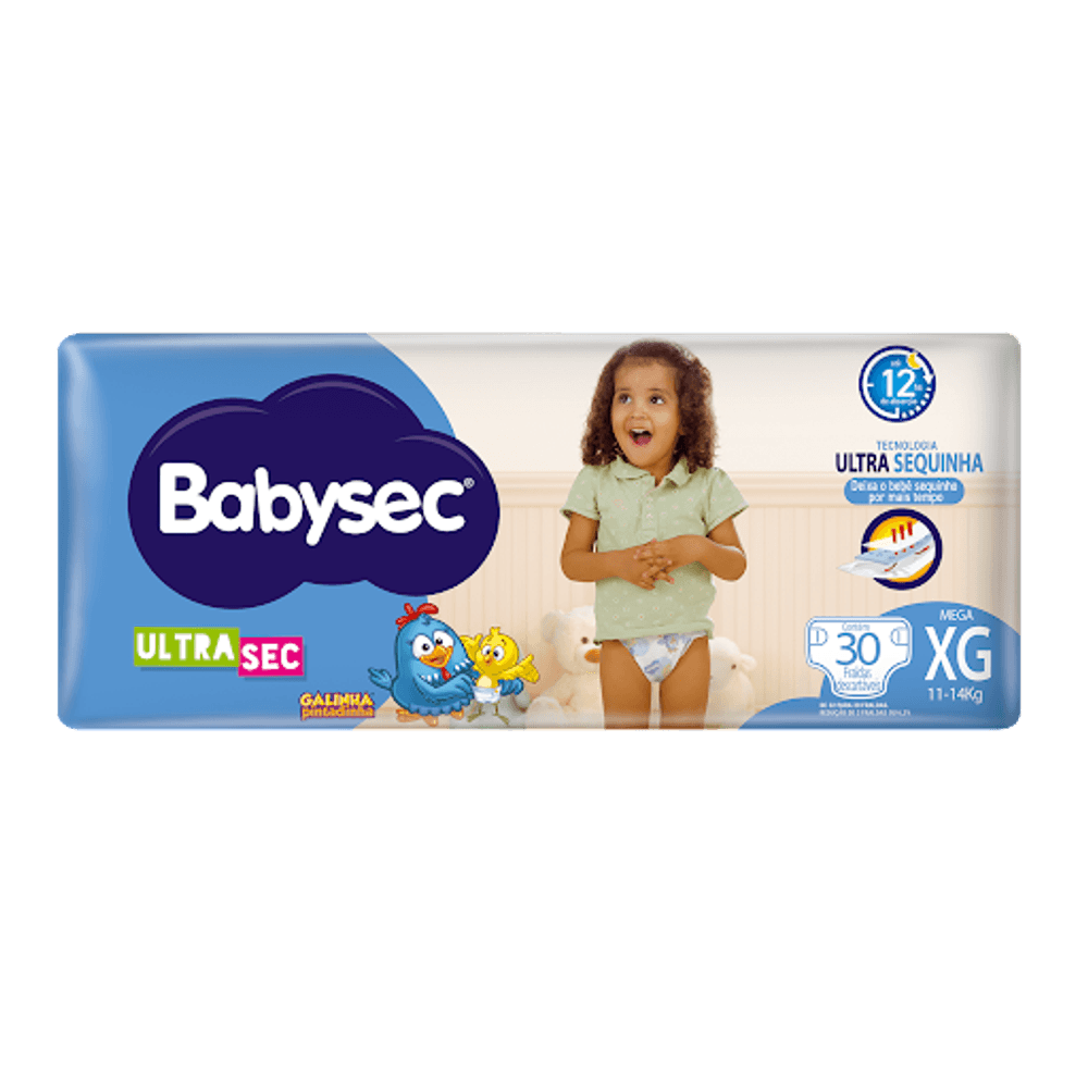 Fralda Babysec Ultrasec Mega XG 30 Unidades - Softys - Desktop